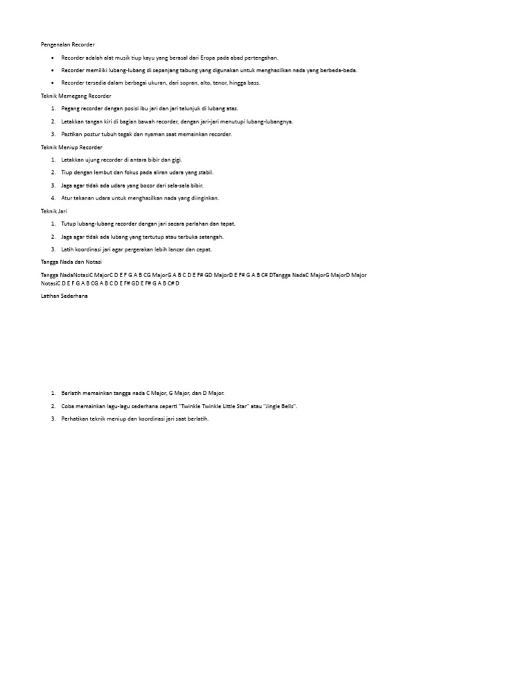 Pengenalan Recorder1 | PDF