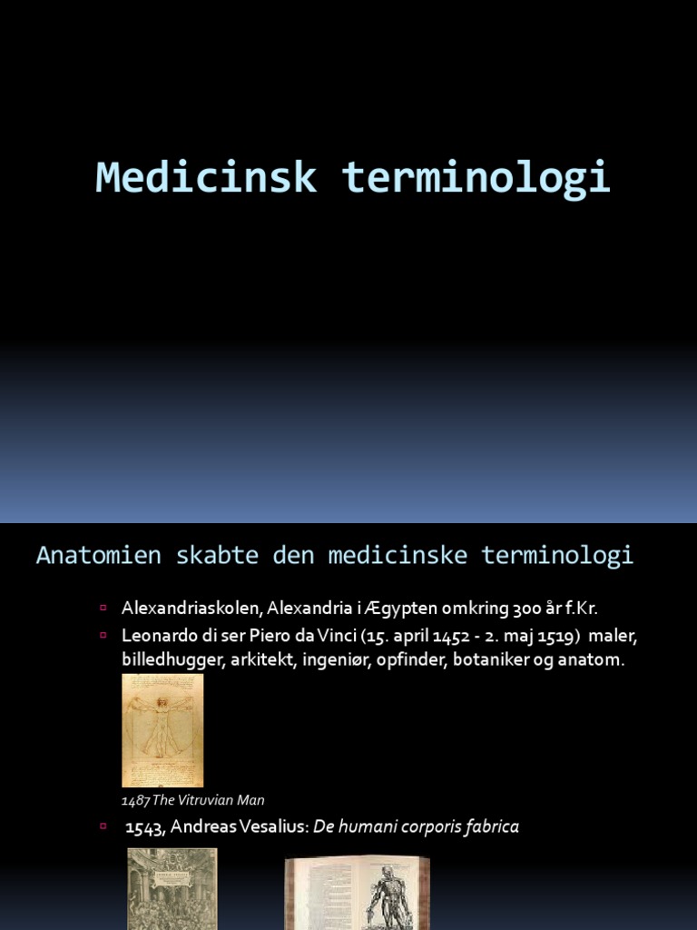 Medicinsk Terminologi | PDF