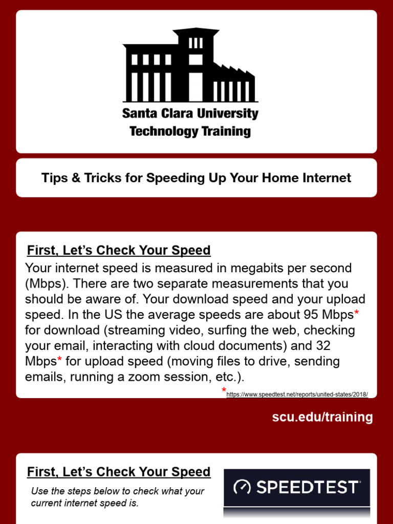 Speeding Up Home Internet Tips | PDF