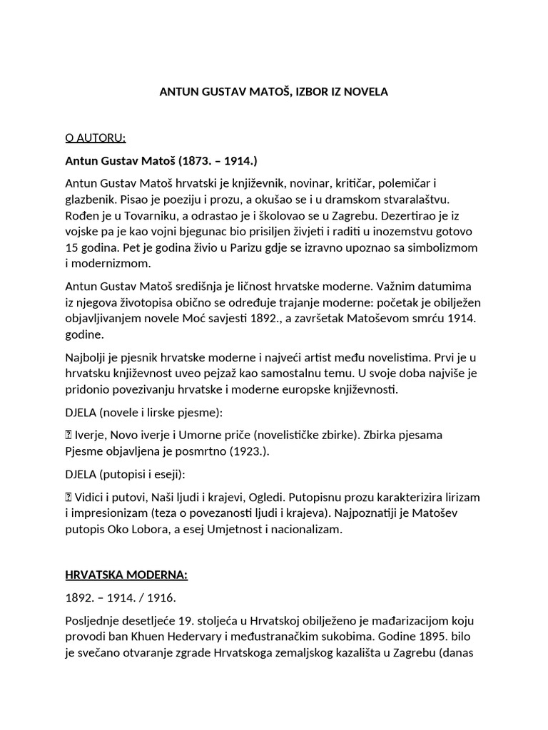 Antun Gustav Mato? | PDF