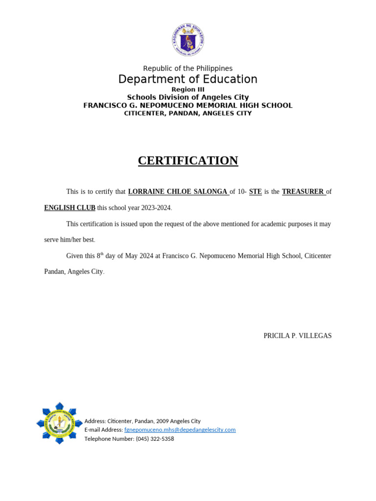Certification 1 | PDF