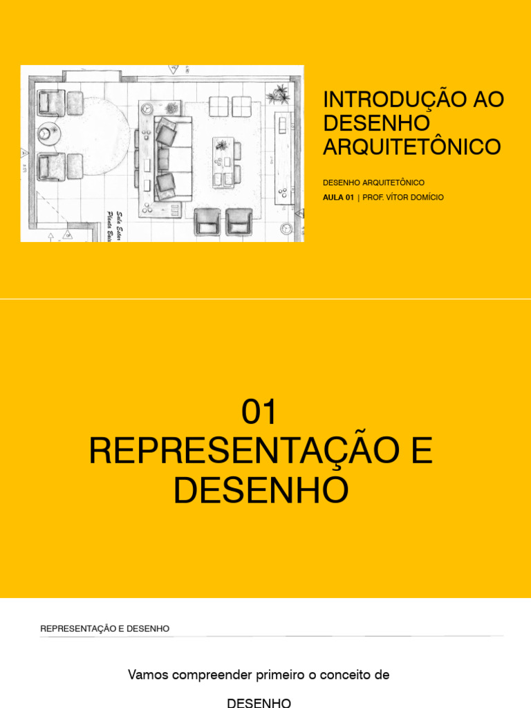 Aula 01 - Introdução Ao Desenho Arquitetônico | PDF Aula 01 - Introdução Ao Desenho Arquitetônico | PDF