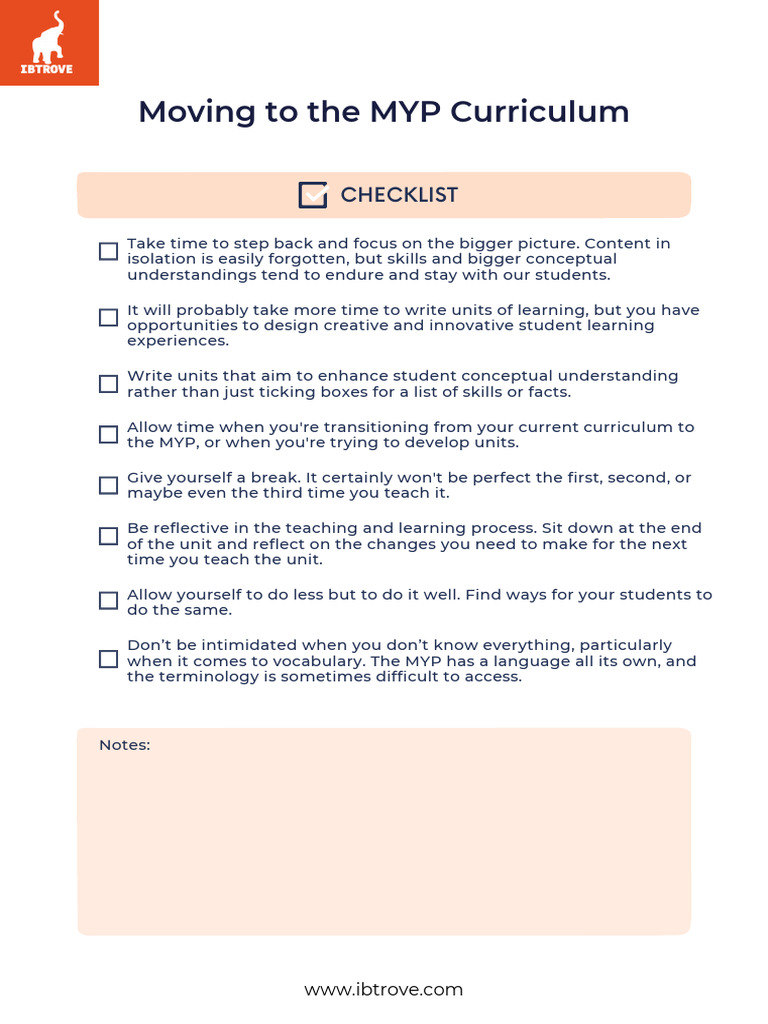 Moving To The MYP Curriculum | PDF