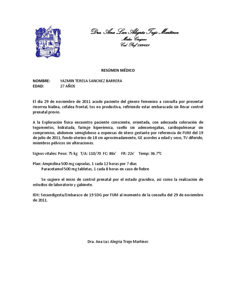 Resumen Medico
