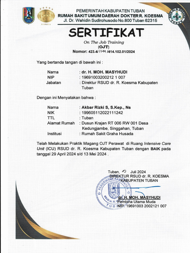 Akbar Rizki, S.Kep., Ns | PDF