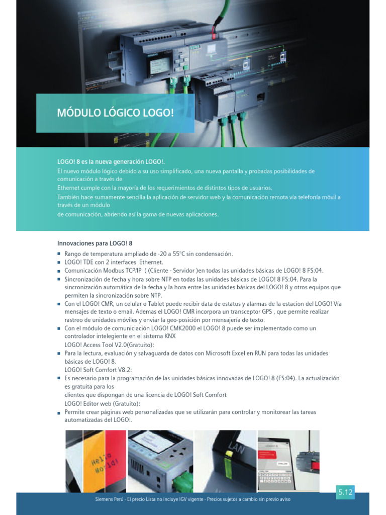 CONTROLADORES LOGICOS PROGRAMABLES PLCs SIEMENS | PDF