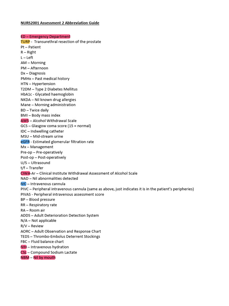 A2 Abbreviation | PDF