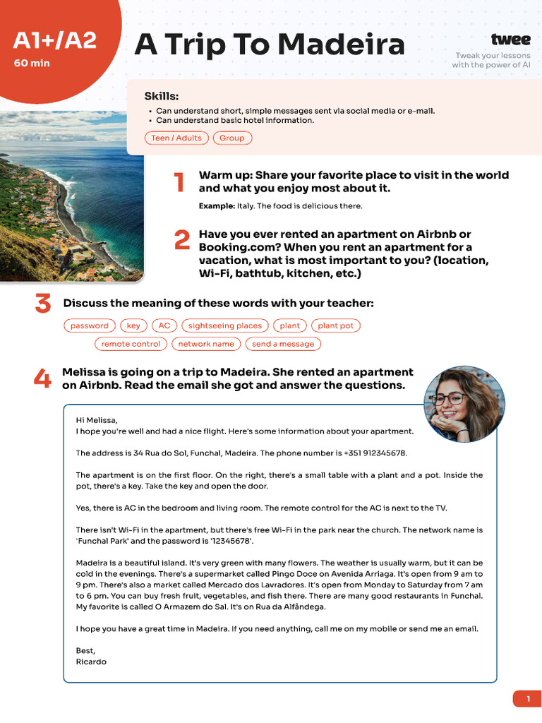 trip-to-madeira-a1-a2-1 | PDF