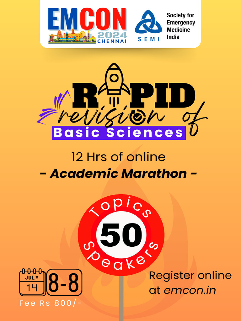 Basic Sciences Rapid Review EMCON 2024 Min | PDF
