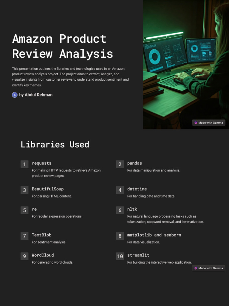 Amazon Product Review Analysis | PDF