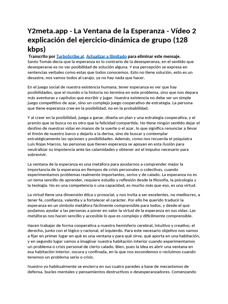 Y2meta - App - La Ventana de La Esperanza - Vídeo 2 Explicación Del Ejercicio-Dinámica de Grupo ...