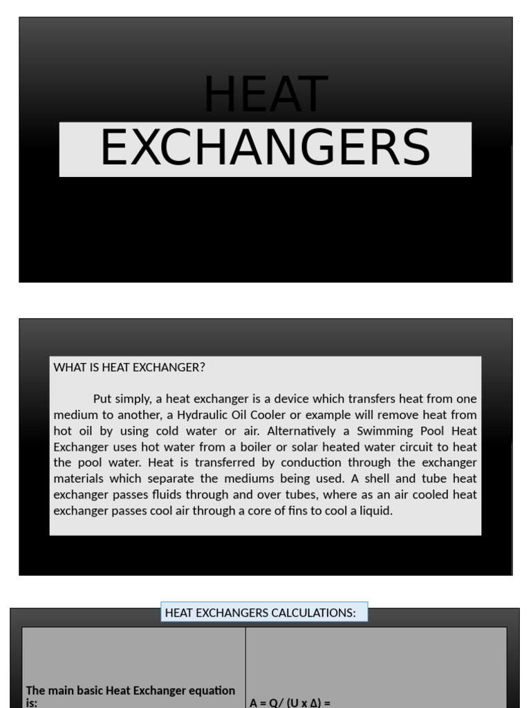 Heat Exchangers | PDF