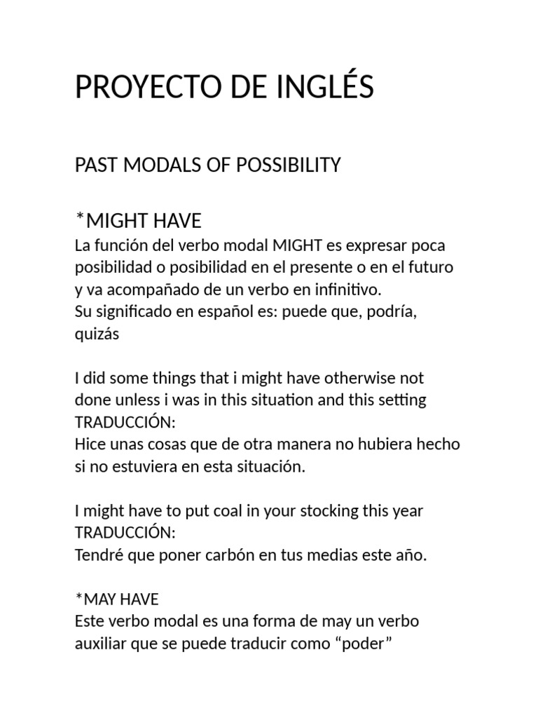 Proyecto de Inglés | PDF