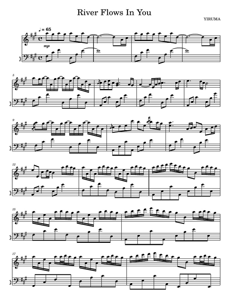 River Flows in You: Yiruma | PDF