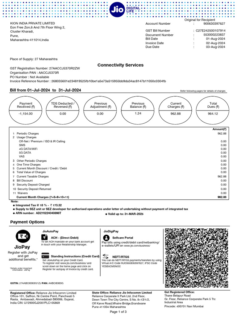 Invoice Summary 553000223837 | PDF