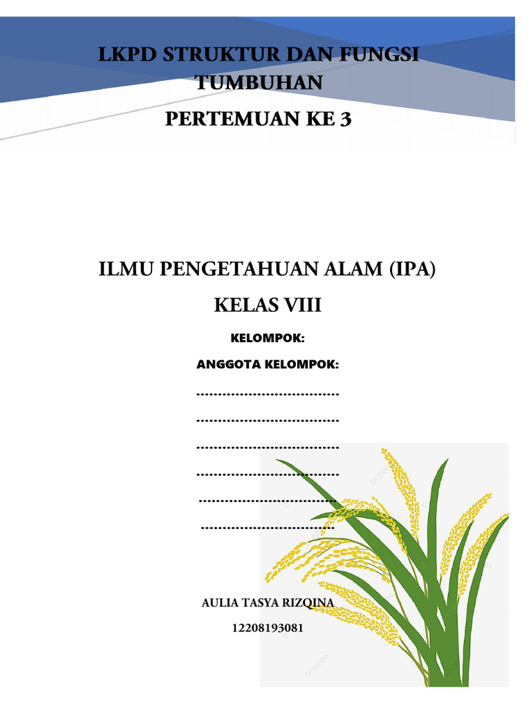 LKPD IPA KELAS 8 | PDF