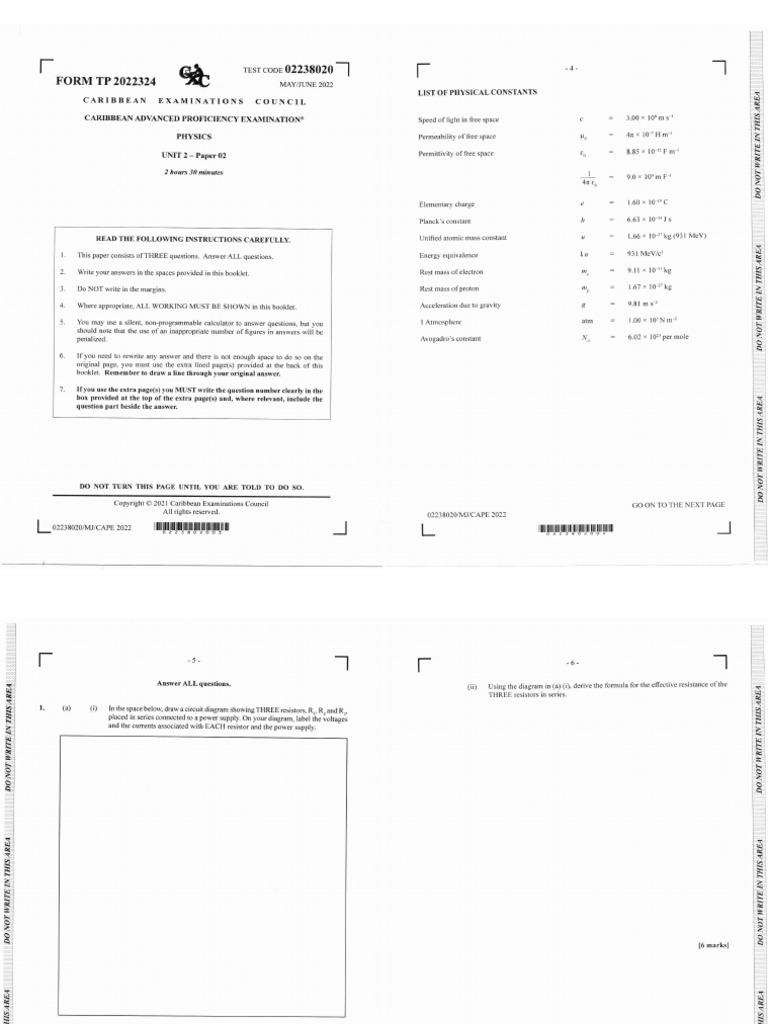 PHYSICS P2 2022 | PDF