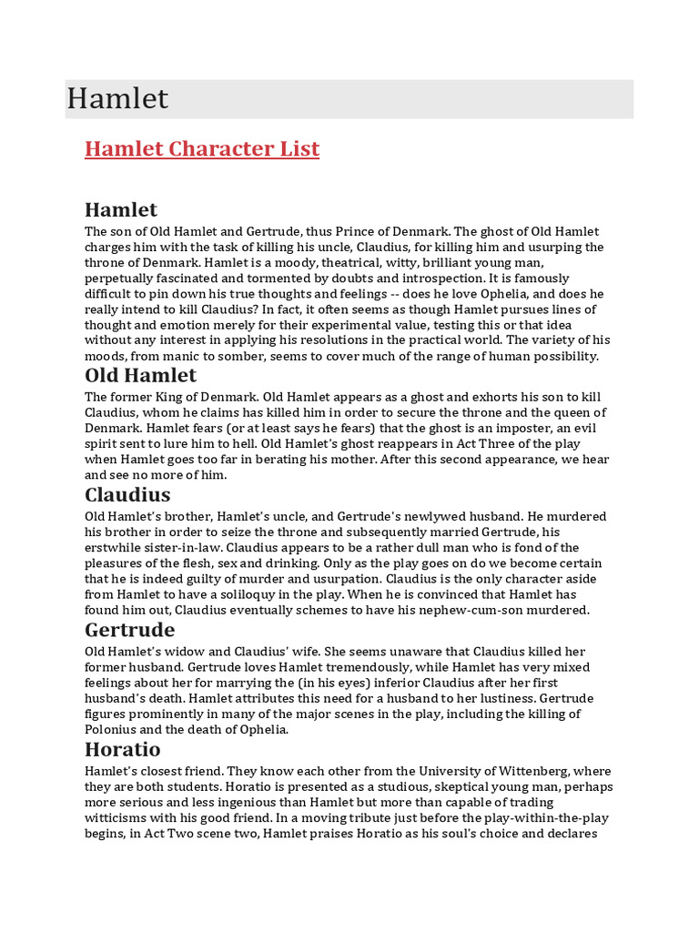 Hamlet | PDF