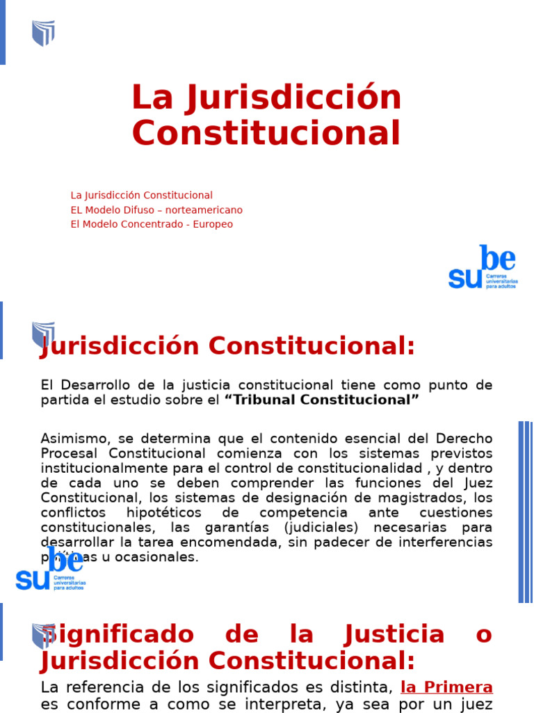SESION 03 - LA JURISDICCION CONSTITUCIONAL-MODELO CONCENTRADO - CONTROL ...