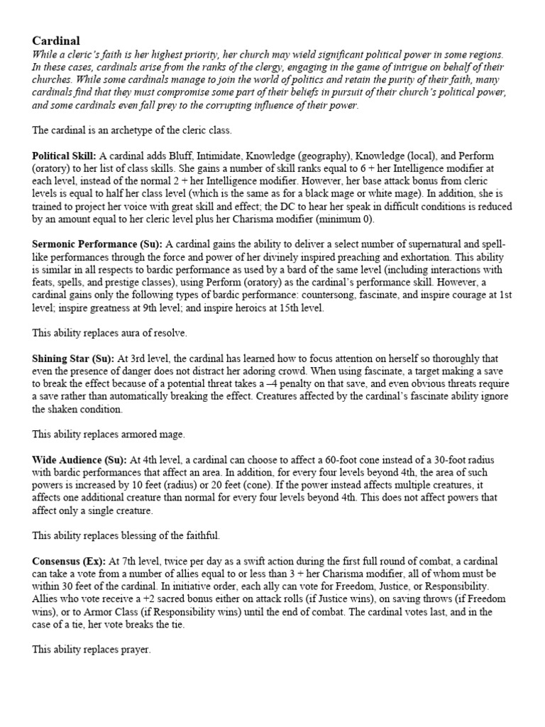 Cardinal | PDF