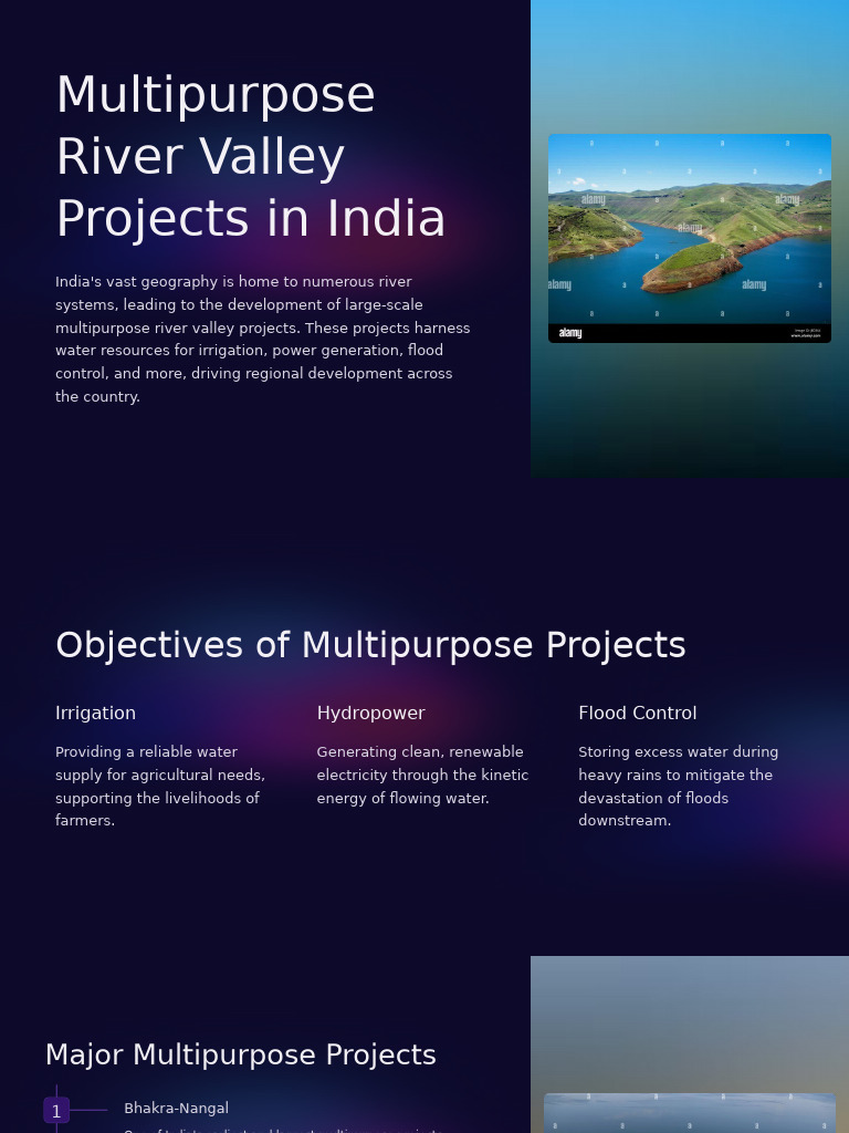 Multipurpose River Valley Projects in India | PDF