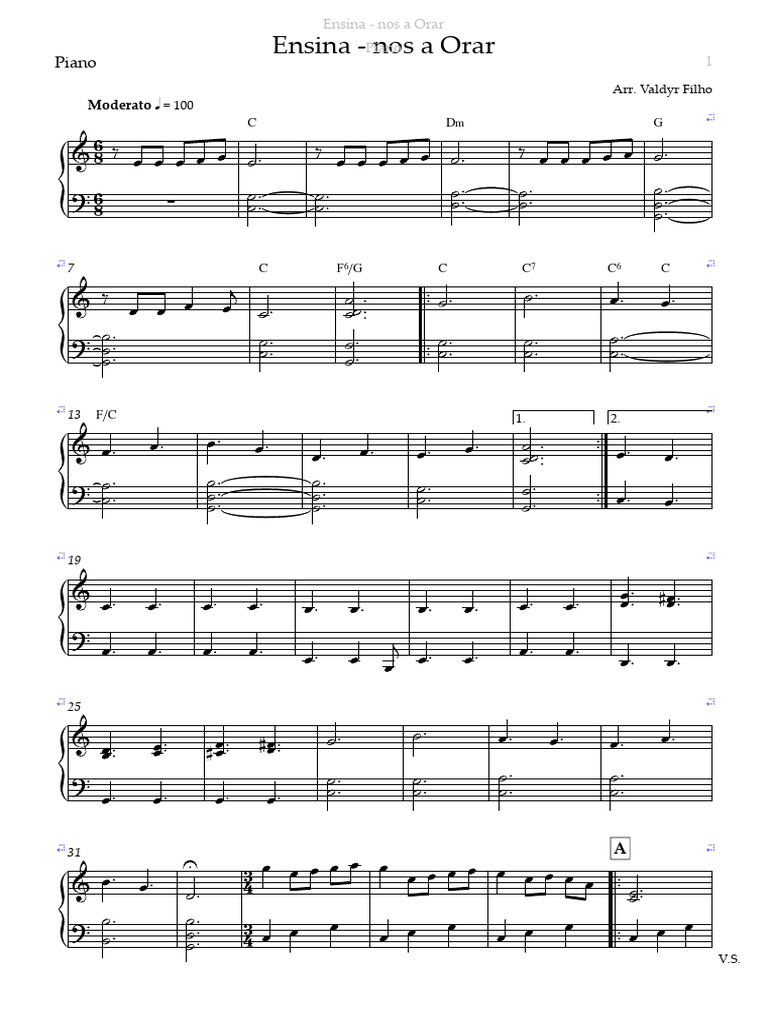 Ensina - Nos A Orar | PDF