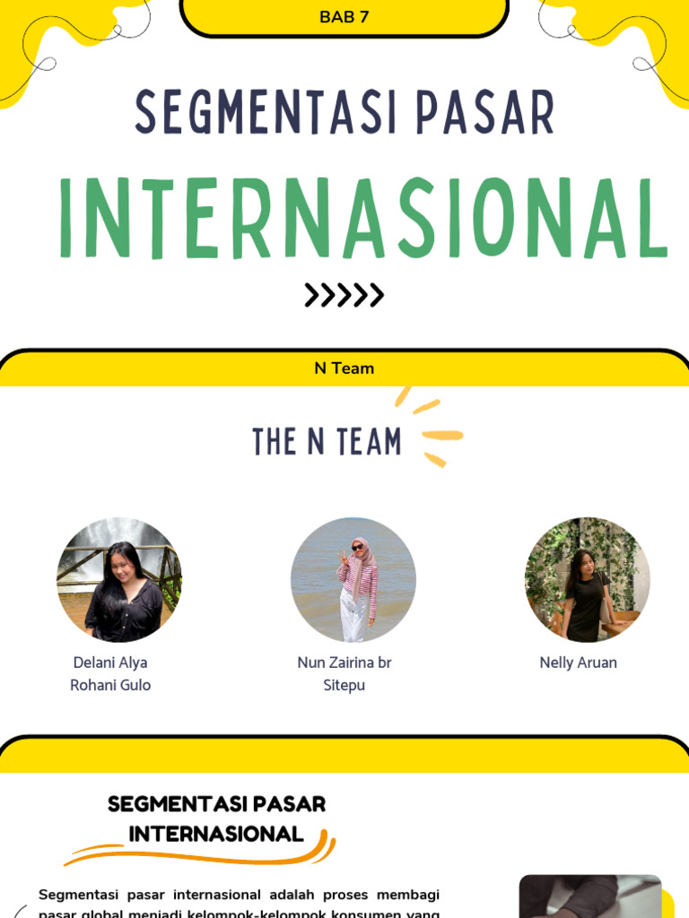 Segmentasi Pasar Internasional - N Team | PDF