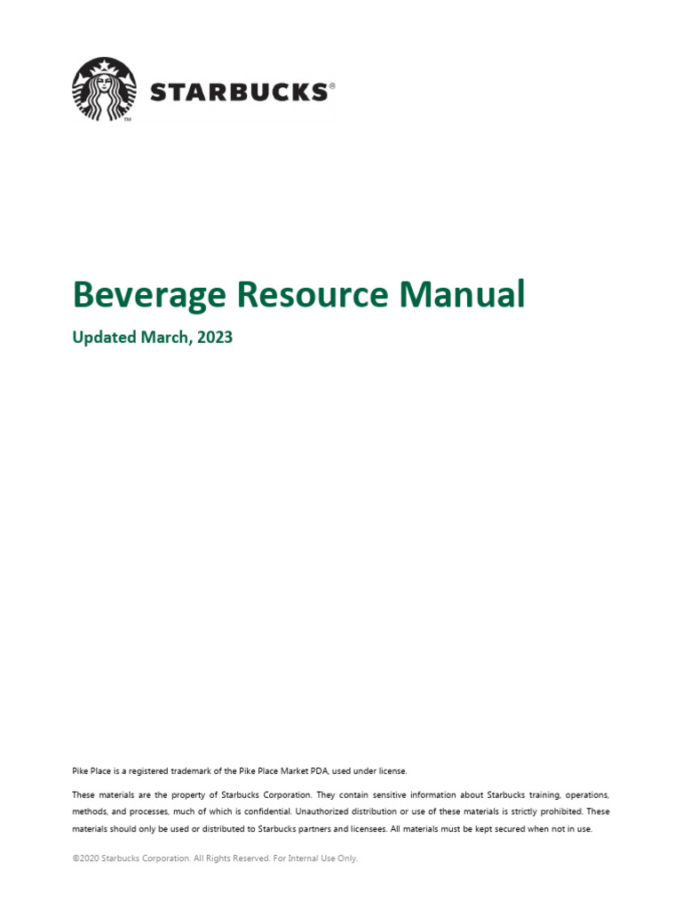 TH - FY21 AP Beverage Resource Manual - Update 030423 2 | PDF