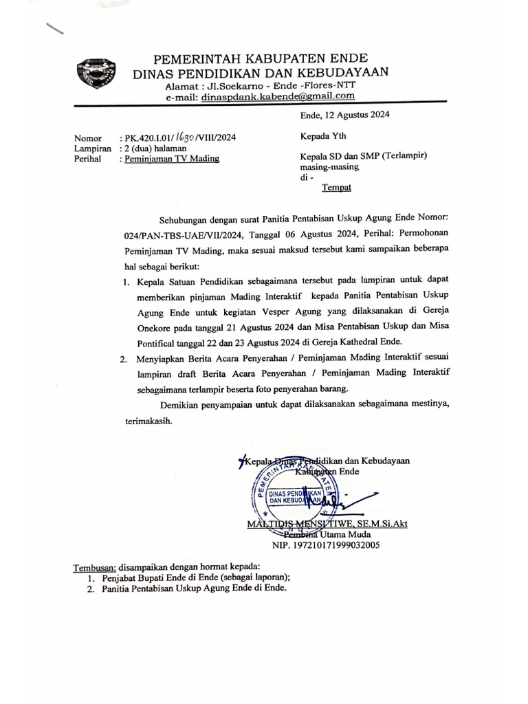 Peminjaman Mading | PDF