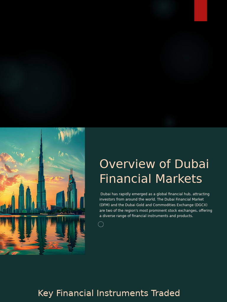 Overview of Dubai Financial Markets | PDF