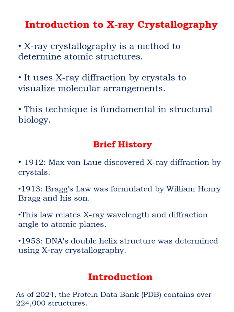 X-Ray Crystallography | PDF