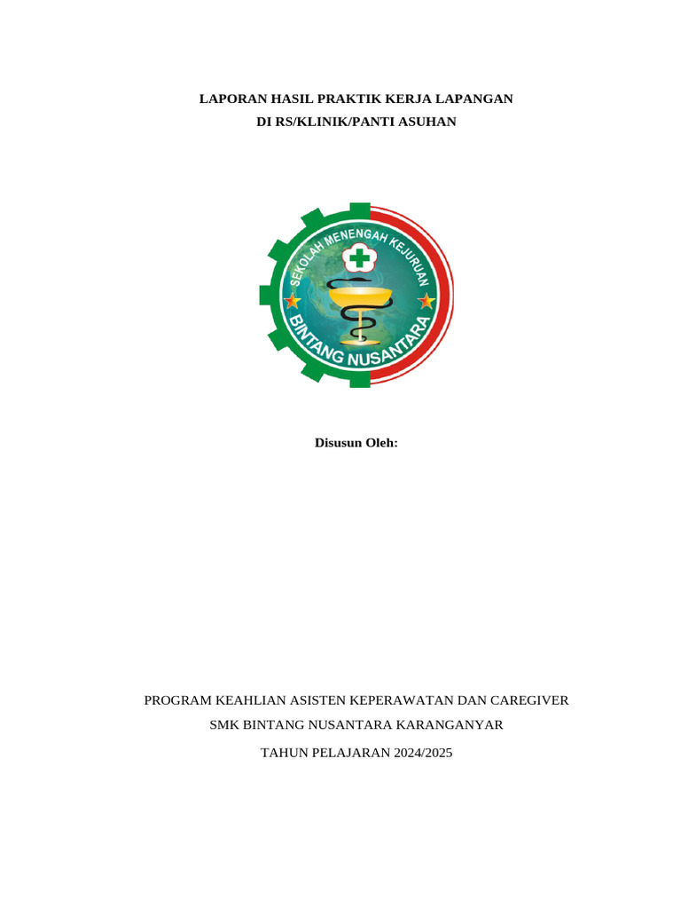 Format Laporan PKL | PDF