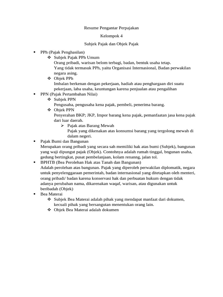 Resume PA Kel.4 | PDF