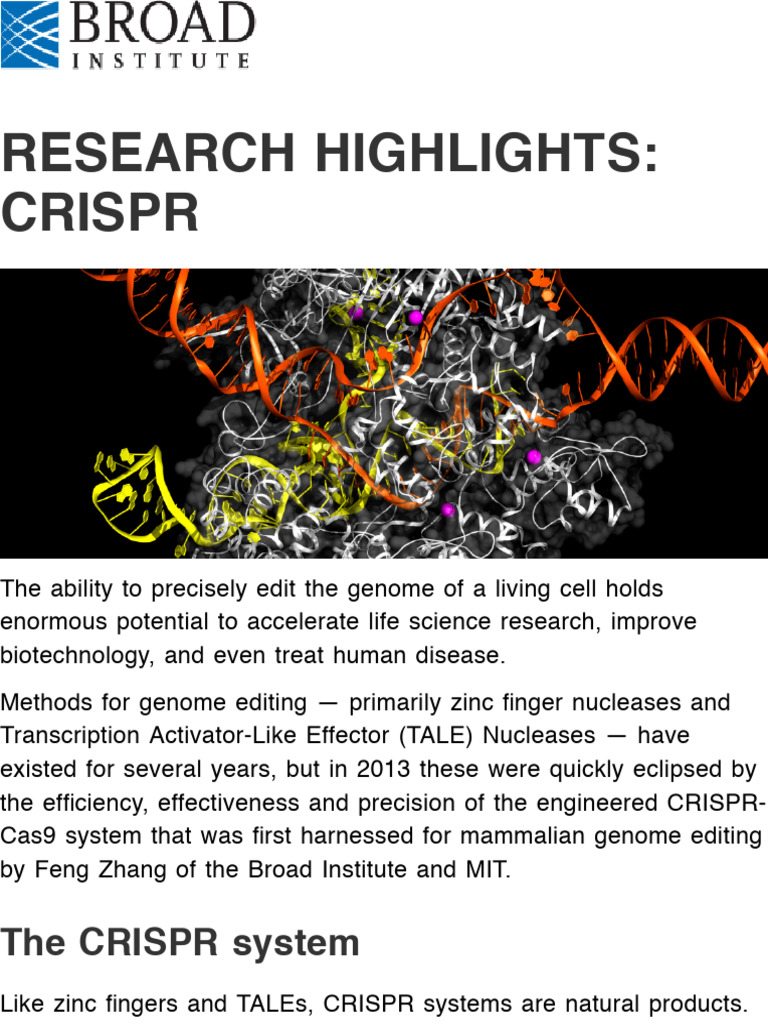 CRISPR - Broad Institute | PDF