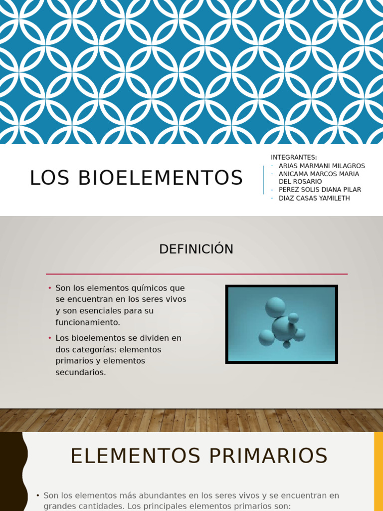Los Bioelementos | PDF