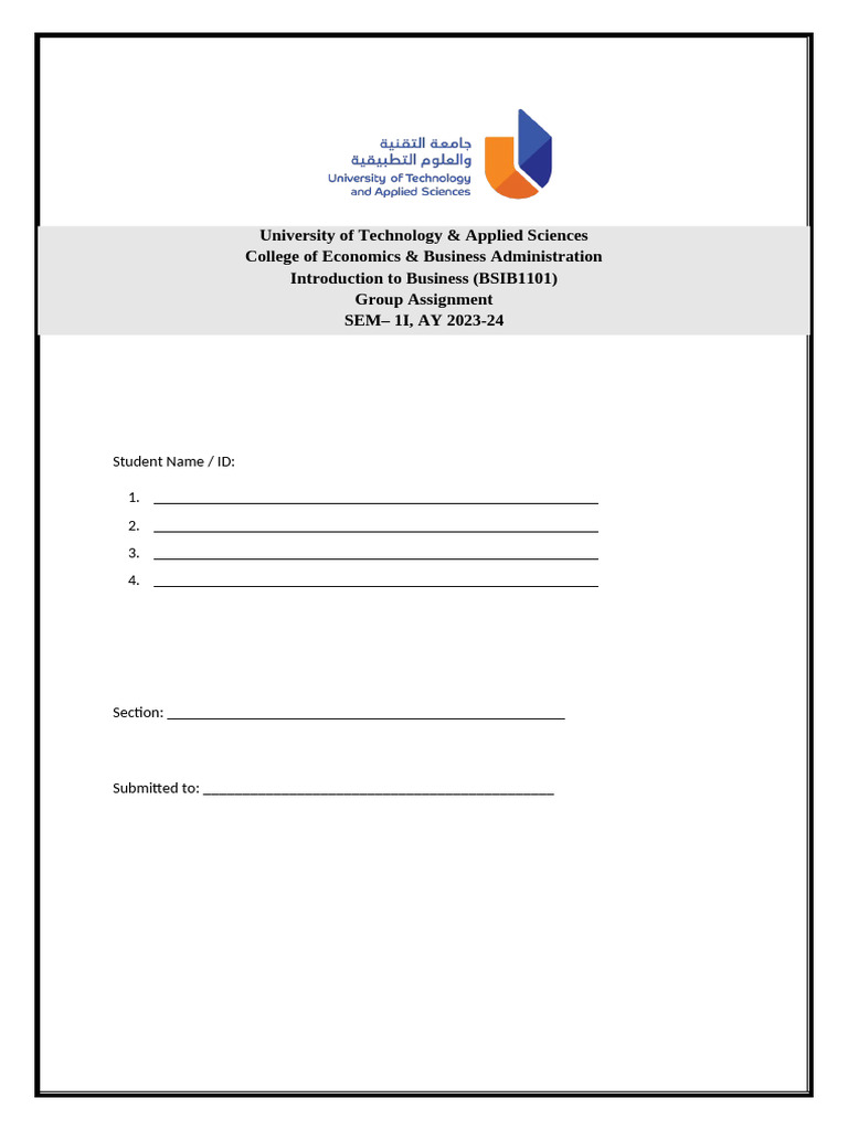 Itb Assignment | PDF | Microsoft Power Point | Business