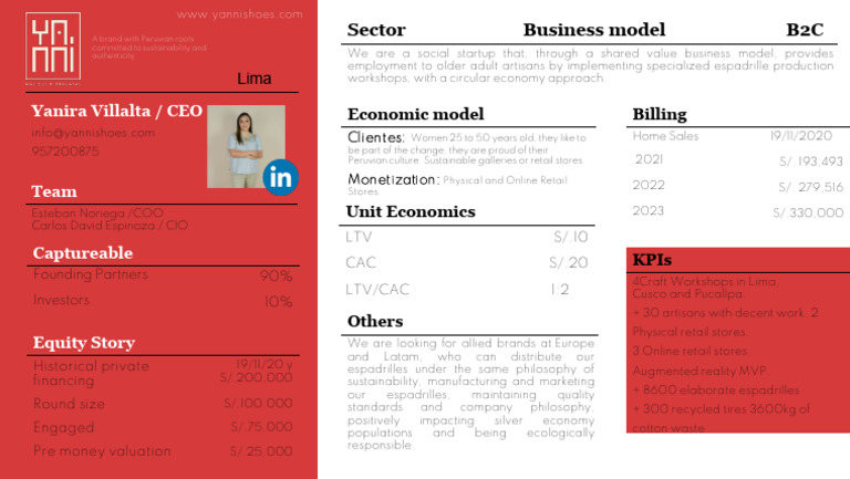 One Pager YANNI | PDF