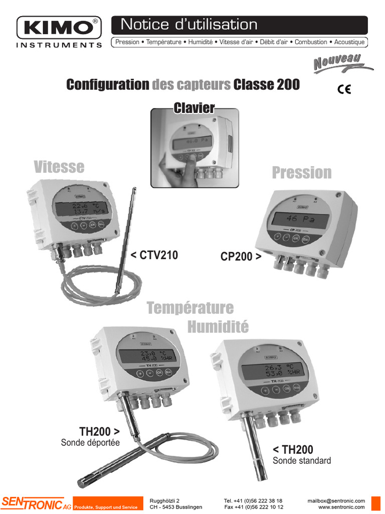 KIMO Transmitter Manual Serie - 200 FR | PDF