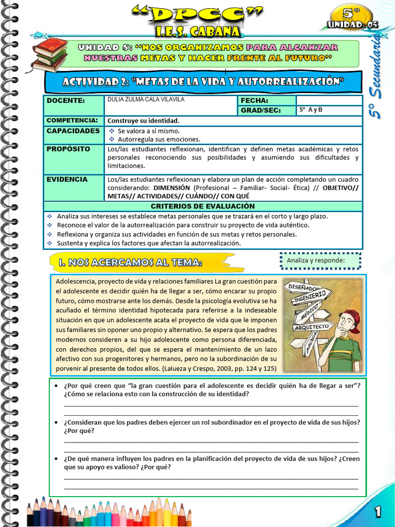 5° DPCC - Actv.02-Unid.5 2023 | PDF