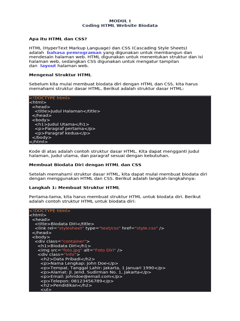 Modul I | PDF
