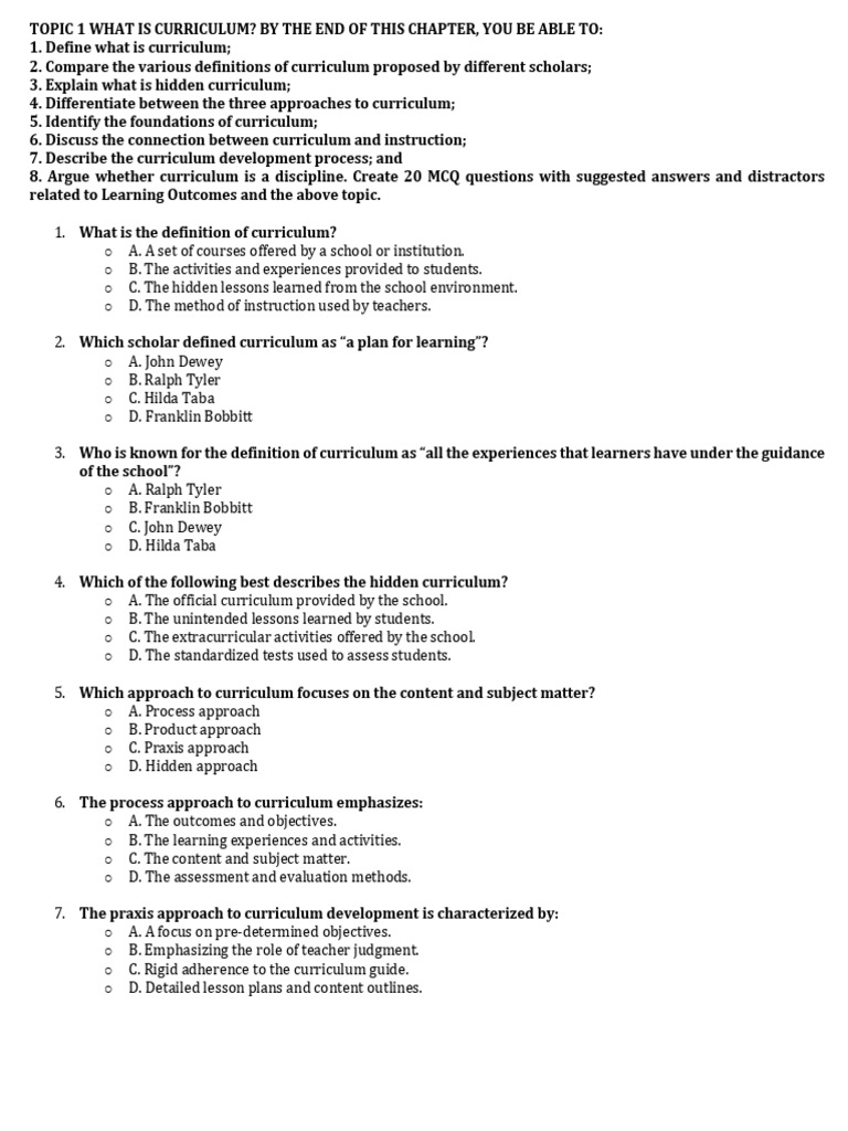 Revision Final Exam MCQ 2024 HPGD 1103 | PDF