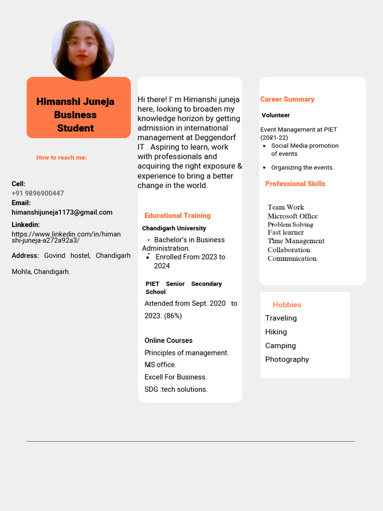 Himanshi Resume | PDF