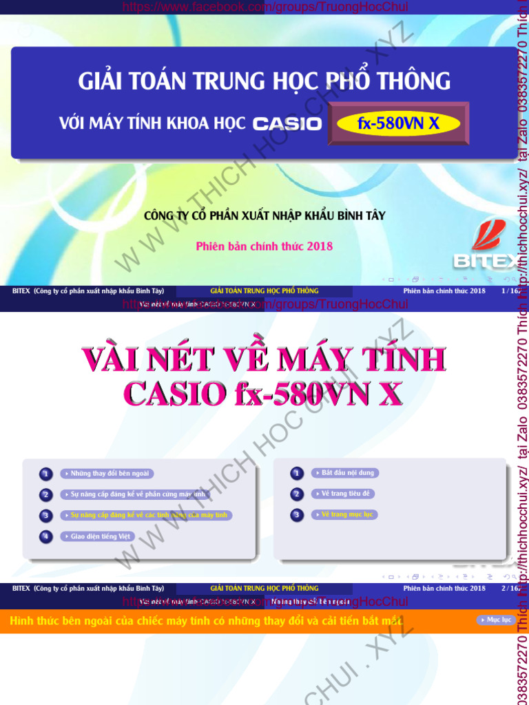 (Vted - VN) - Slide Toan THPT FX580VNX | PDF