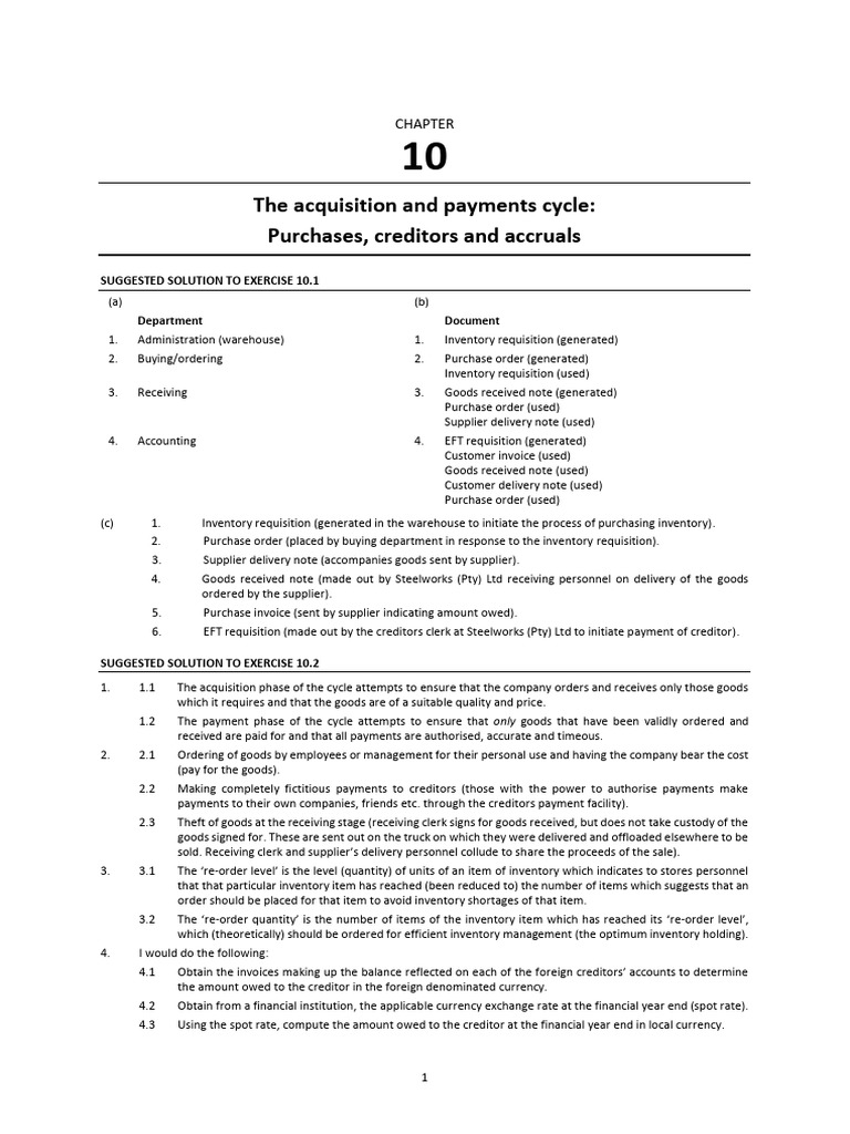 Chap10 - Solutions ACQ and PMTS | PDF