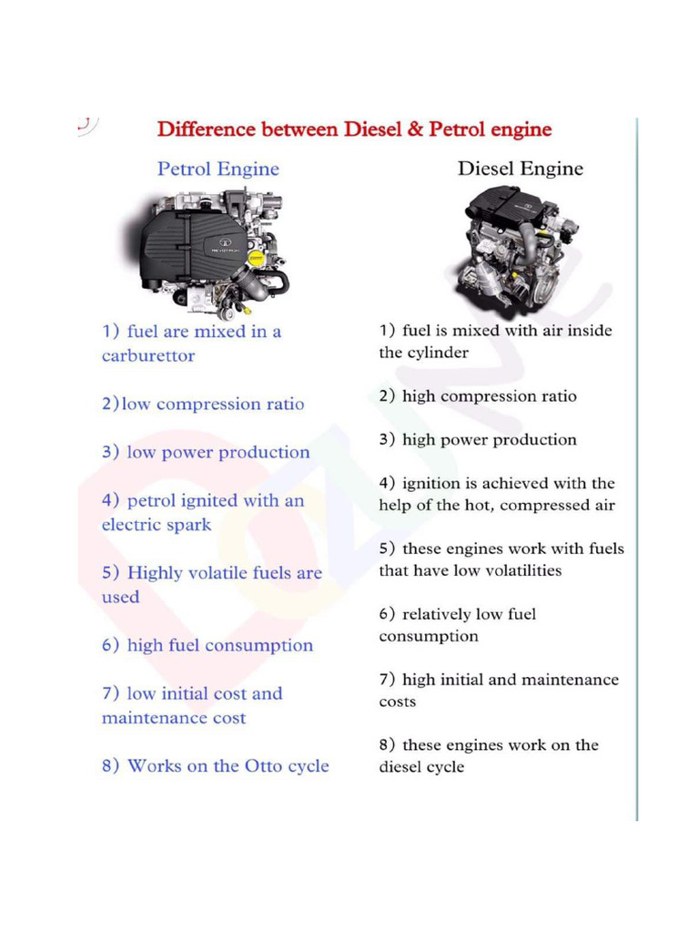 Difference in Engines | PDF