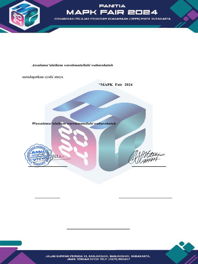 Assalamu'alaikum Warohmatullahi Wabarokatuh | PDF