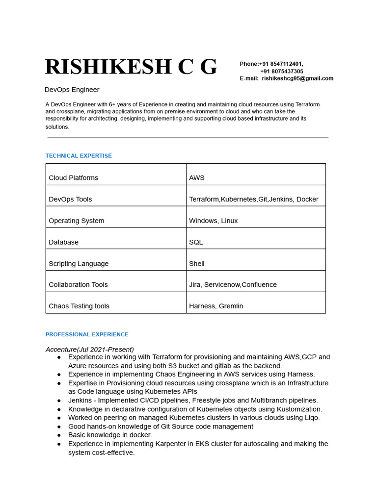 Rishikesh CV | PDF