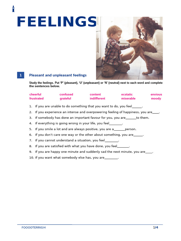 Feelings Handout | PDF