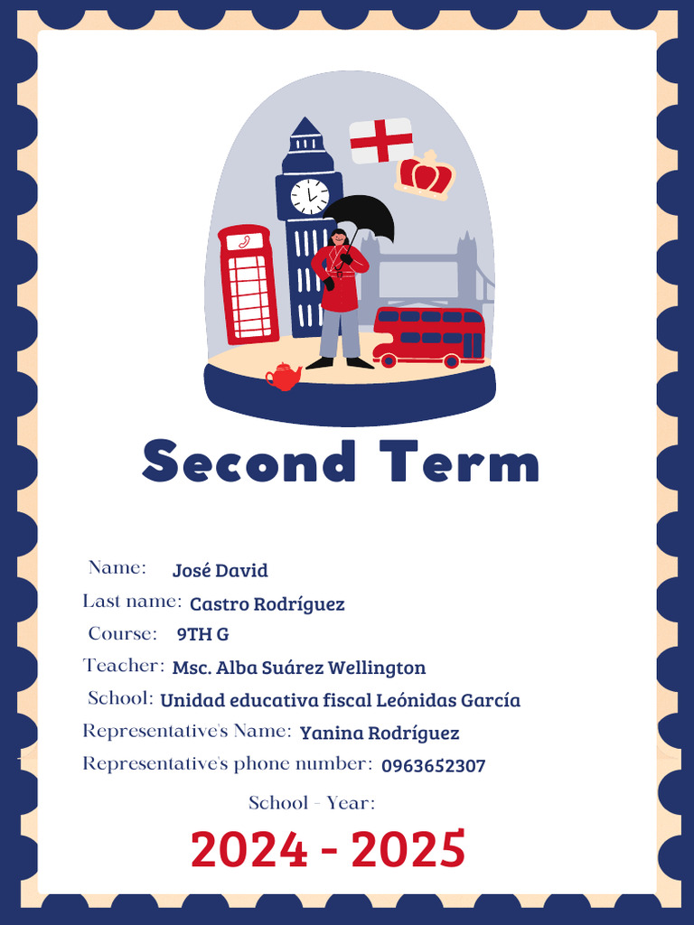 English Project Assessment Cover Page in White Red Fun Style - 20240814 ...