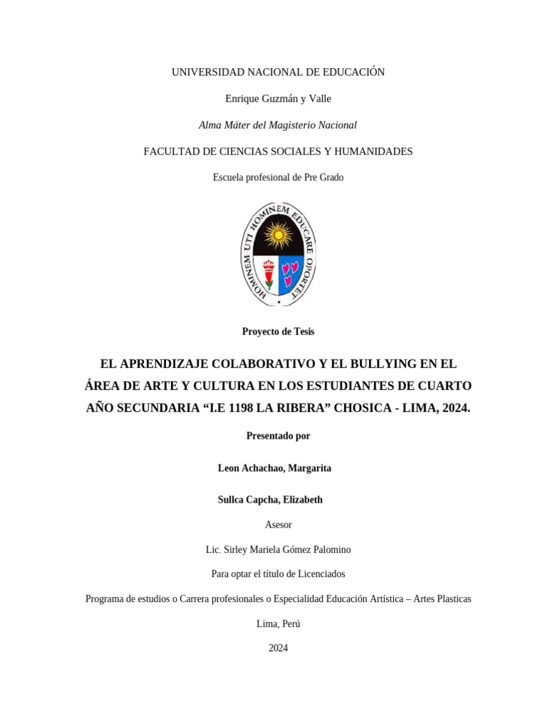 Tarea de Tesis Grupal | PDF